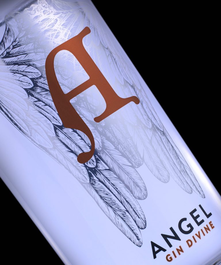 Royston Produce Innovative Label for Angel Gin Divine