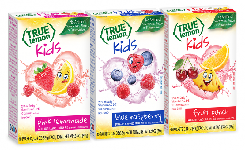 True Citrus Launches True Lemon Kids Clean-Label Drink Mixes